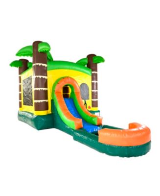 Pogo Bounce House Inflatable Bounce House with Slide and Pool for Kids ...