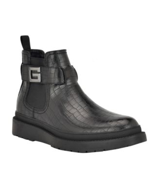 GUESS Men's Carpus Ornamented Low Shaft Fashion Boots - Macy's