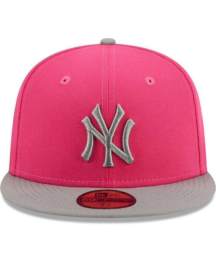 New Era Men's Pink New York Yankees Two-Tone Color Pack 59FIFTY Fitted ...