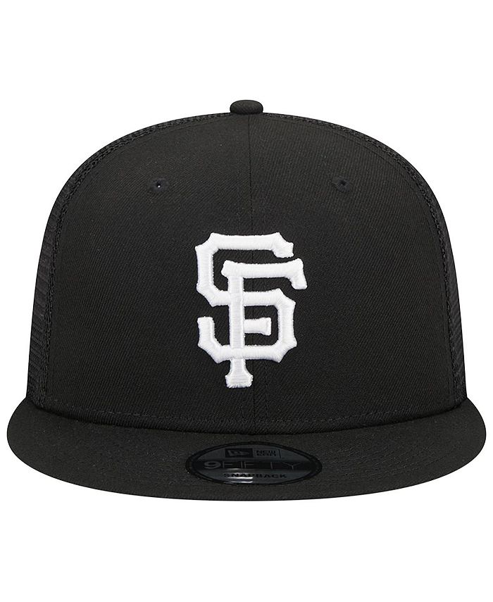 New Era Men's Black San Francisco Giants Trucker 9FIFTY Snapback Hat ...