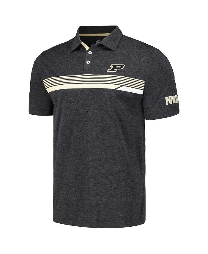 Colosseum Men's Charcoal Purdue Boilermakers No Problemo Polo Shirt ...