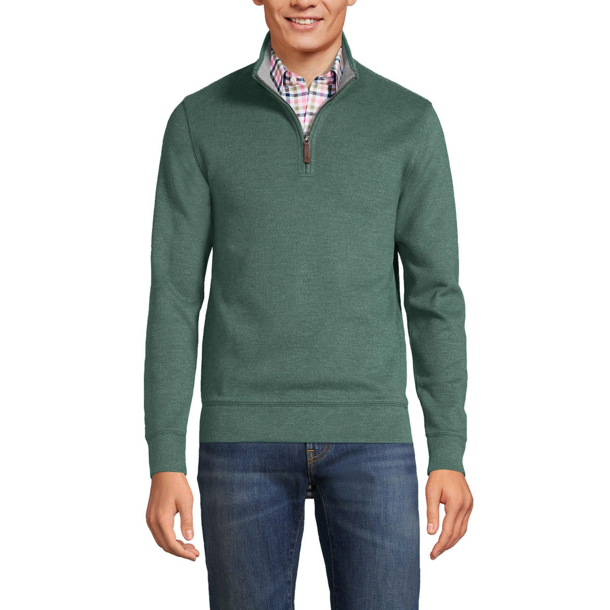 Click here for Lands End Big & Tall Bedford Rib Quarter Zip Sweat... prices