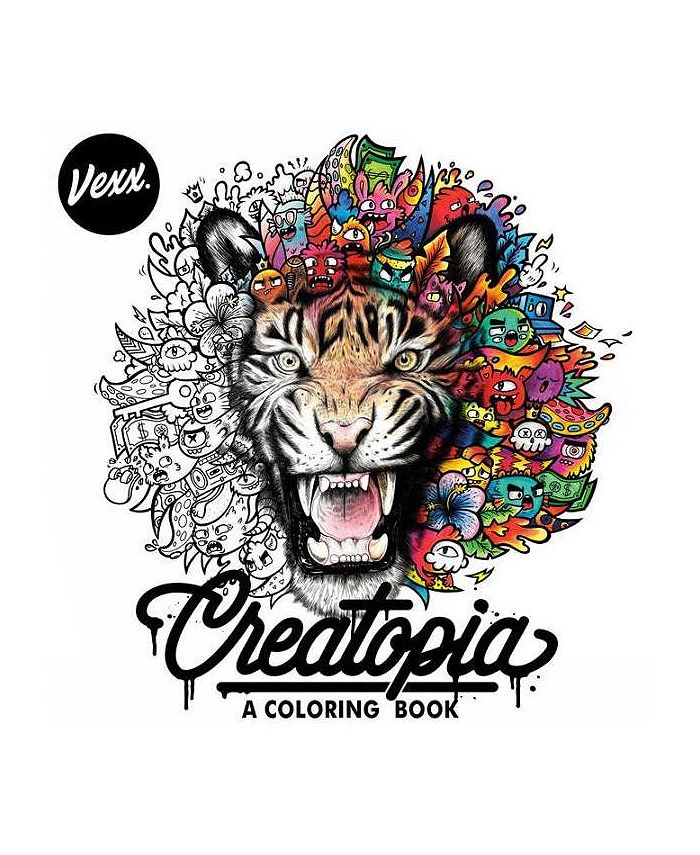 Barnes & Noble Creatopia- A Coloring Book by Vexx - Macy's