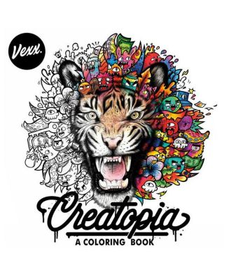 Creatopia- A Coloring Book by Vexx - Macy's