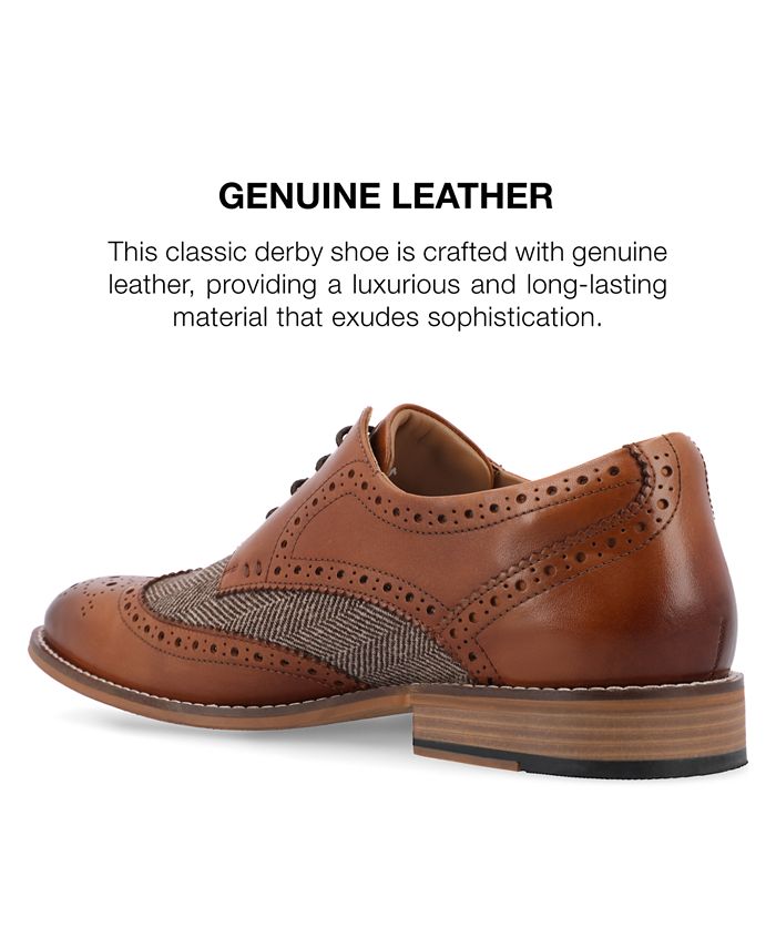Thomas & Vine Men's Filmore Tru Comfort Foam Wingtip Dress Shoes - Macy's