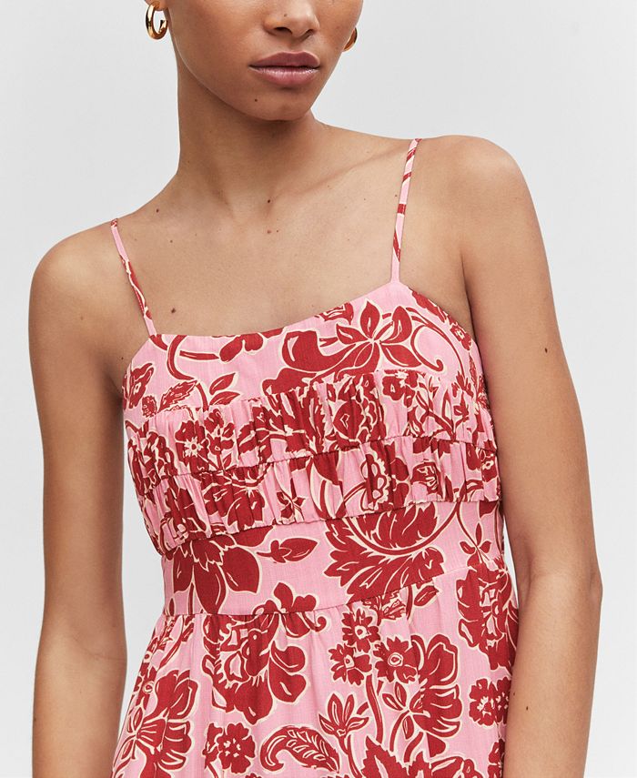 MANGO Women's Midi Floral Dress - Macy's