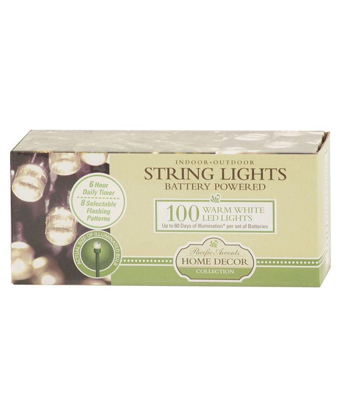 Flipo 200 Led Battery Operated String Lights - Macy's