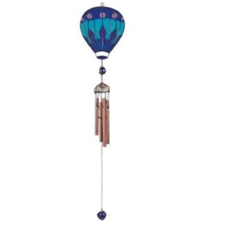 31" Long Blue Air Balloon Wind Chime with Copper Gem - Macy's