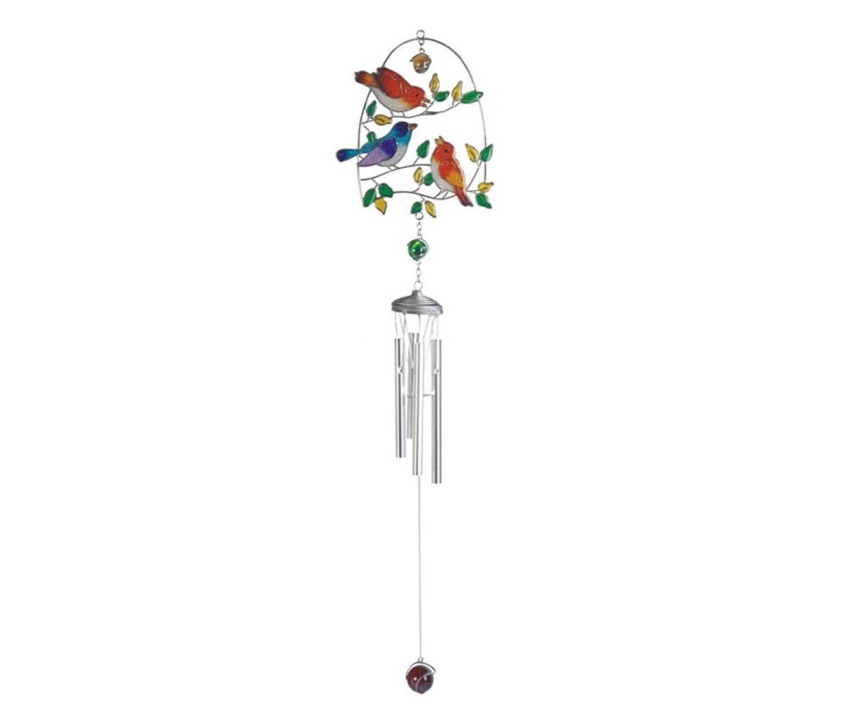 Click here for 30 Long Bird Suncatcher Copper and Gem Wind Chime... prices