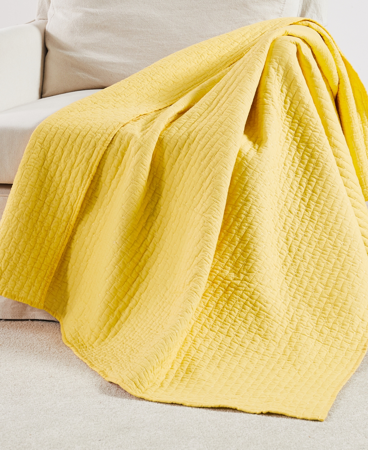 Click here for Levtex Cross Stitch Reversible Quilted Throw  50 x... prices