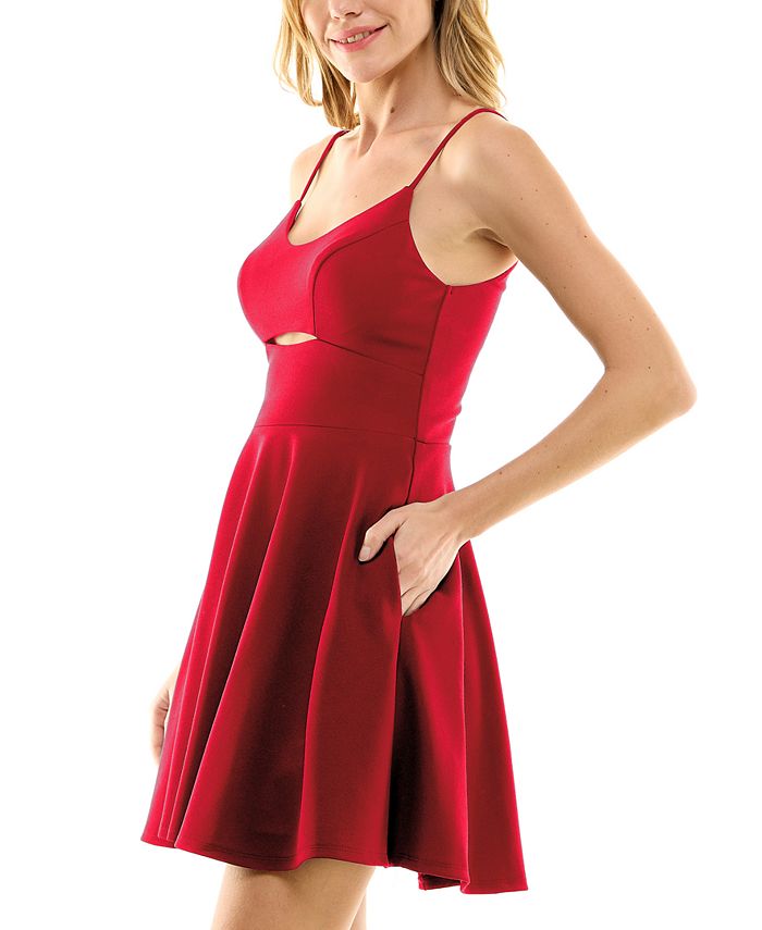 City Studios Juniors' Cutout Midriff Party Dress - Macy's