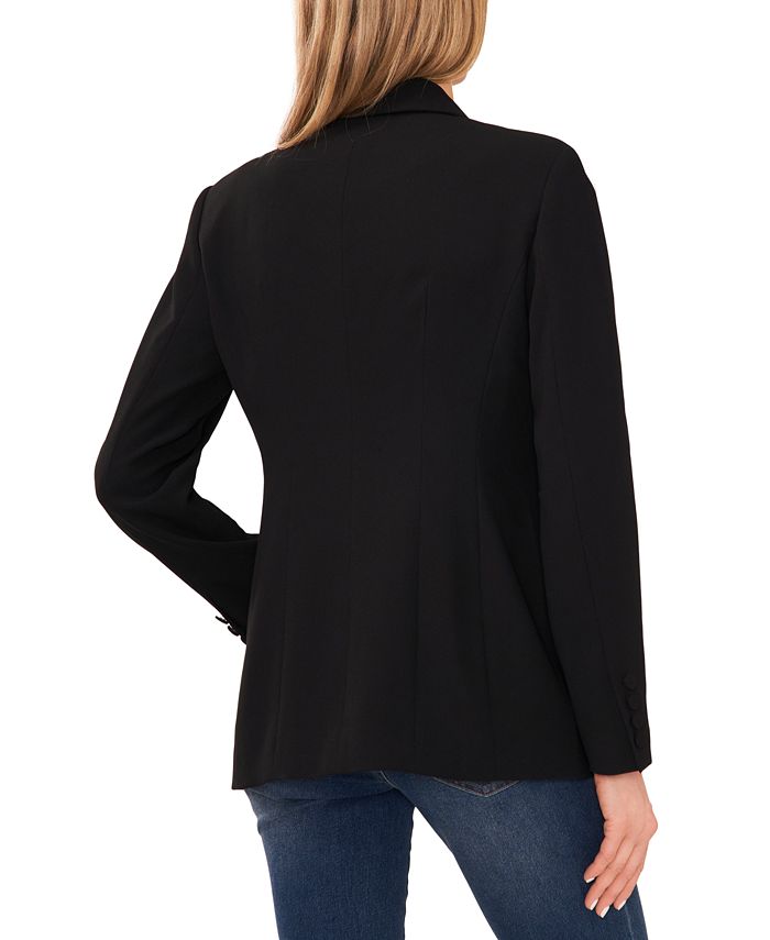 CeCe Women's One-Button Rhinestone-Trim Blazer - Macy's