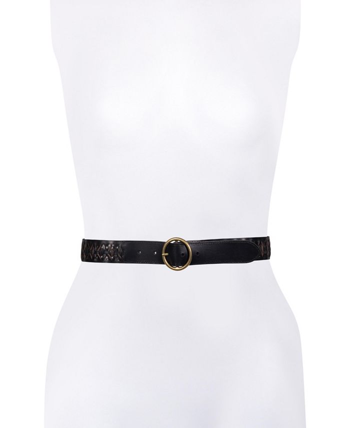 Frye Women's Woven Leather Belt - Macy's