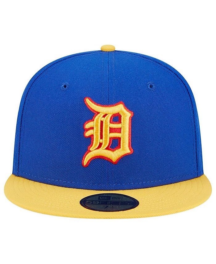 New Era Men's Royal, Yellow Detroit Tigers Empire 59FIFTY Fitted Hat ...