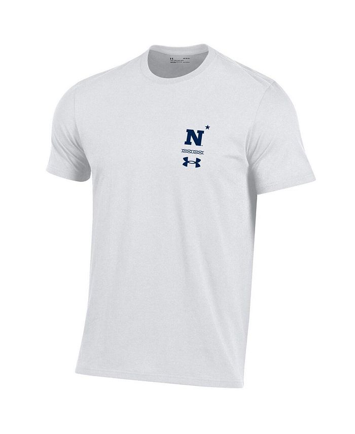 Under Armour Men's White Navy Midshipmen 2023 Aer Lingus College ...