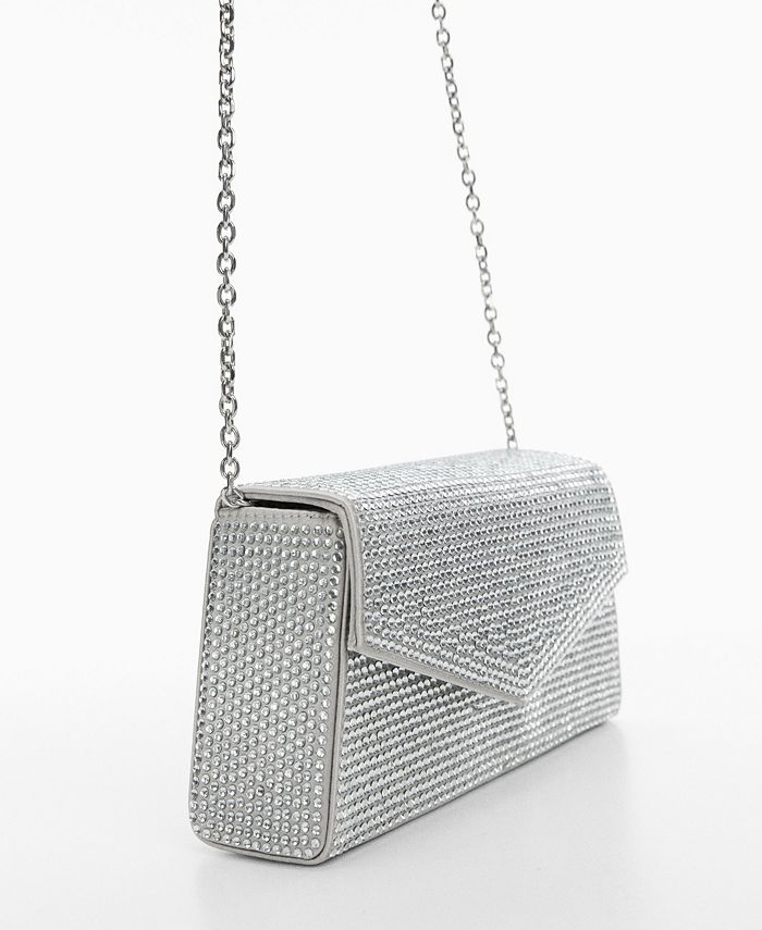 MANGO Women's Crystal Chain Bag - Macy's