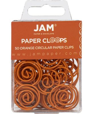 JAM Paper Circular Paper Clips - Round Paperclips - 50 Per Pack - Macy's