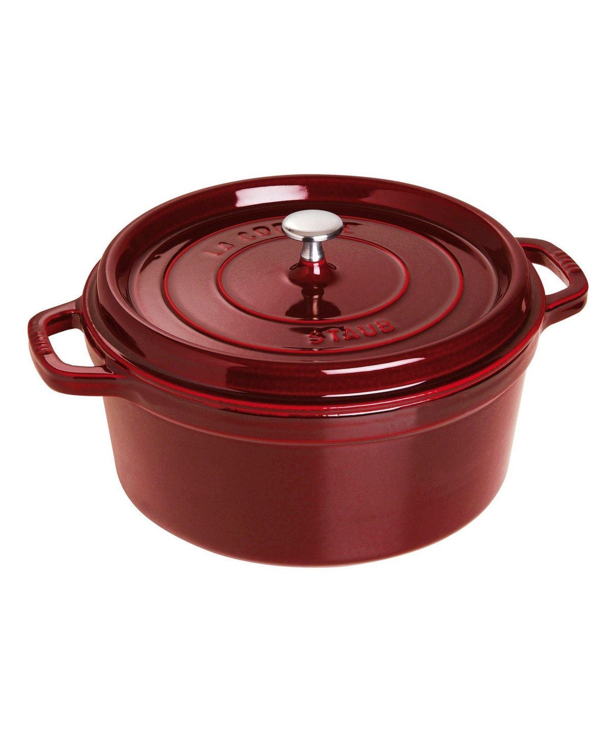 Click here for Staub Cast Iron 4-Qt. Round Dutch Oven - Grenadine prices