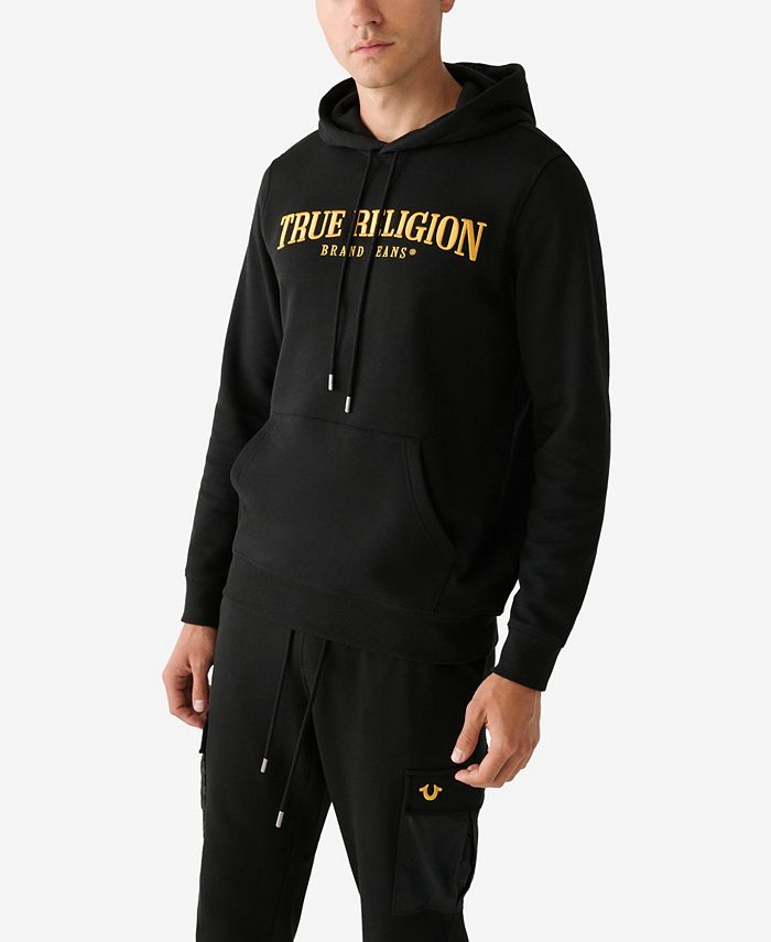 True Religion Men's Arch Logo Pullover Hoodie - Macy's