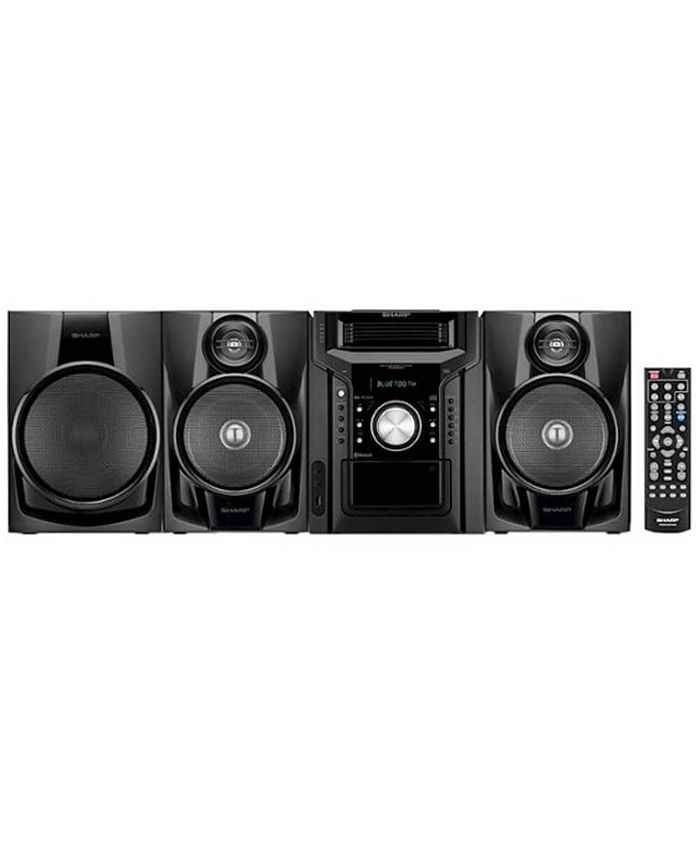 Sharp 5-Disc Mini Bluetooth Shelf Speaker Systems - Macy's