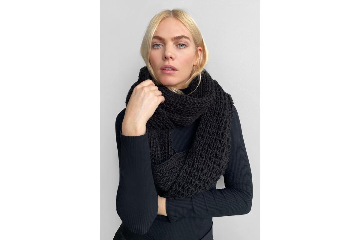 Click here for Womens London Infinity Scarf - Black prices