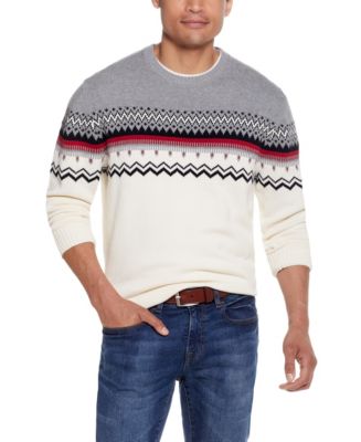 Weatherproof Vintage Men's Nordic Crew Neck Sweater - Macy's