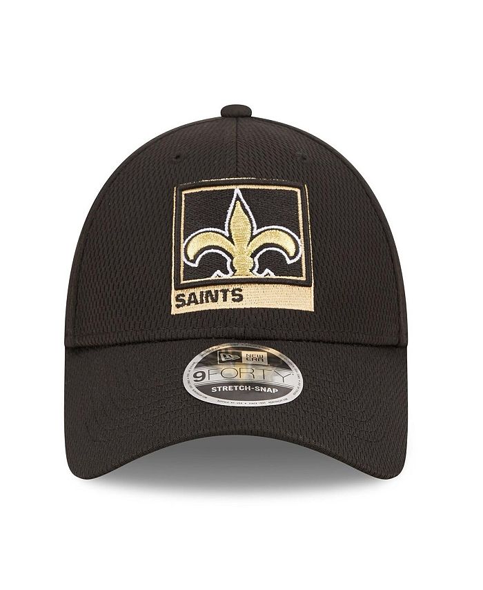 New Era Men's Black New Orleans Saints Framed AF 9FORTY Snapback Hat ...