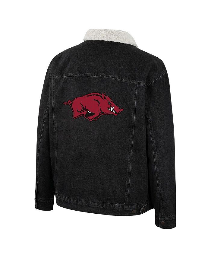 Colosseum Men's x Wrangler Charcoal Arkansas Razorbacks Western Button ...