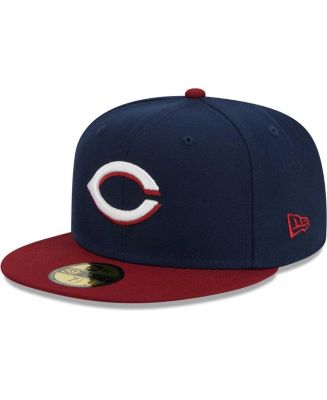 Men's New Era Navy Cincinnati Reds Two-Tone Color Pack 59FIFTY Fitted ...