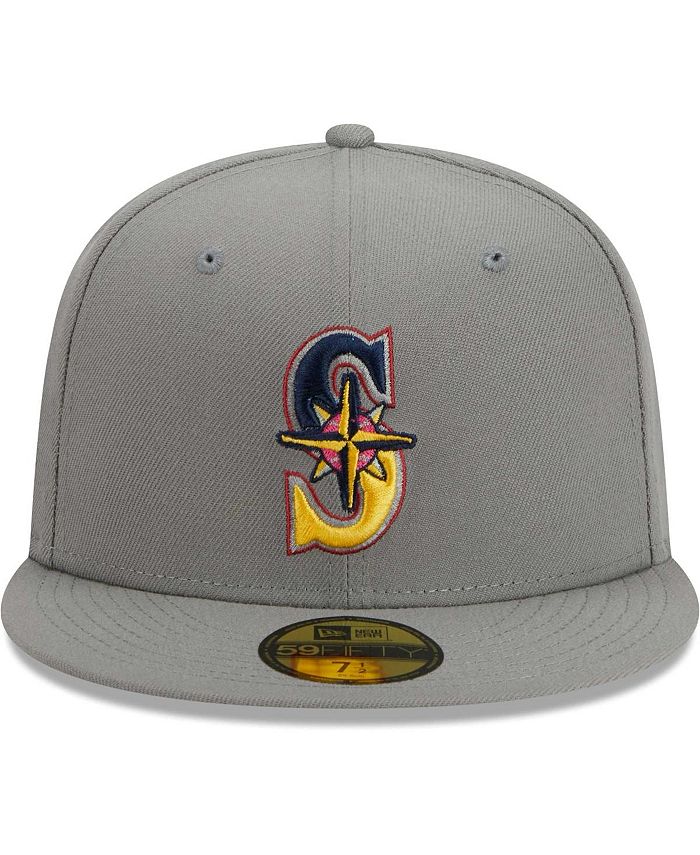 New Era Men's Gray Seattle Mariners Color Pack 59FIFTY Fitted Hat - Macy's
