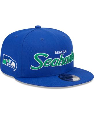 Men's New Era Royal Seattle Seahawks Main Script 9FIFTY Snapback Hat ...
