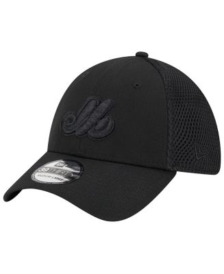Men's New Era Montreal Expos Black-on-Black Neo 39THIRTY Flex Hat - Macy's