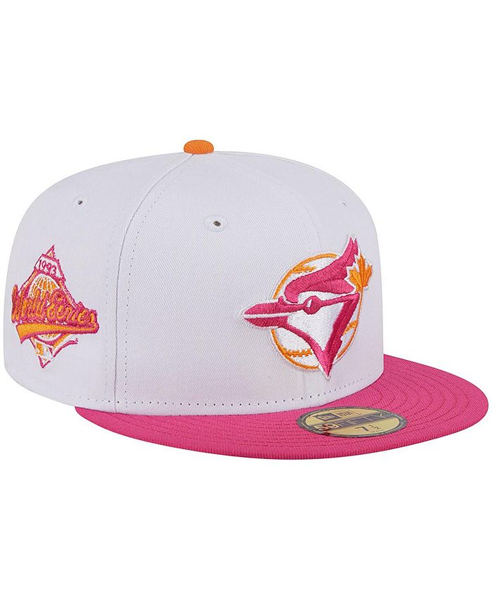 New Era Men's White, Pink Toronto Blue Jays 1993 World Series 59FIFTY ...
