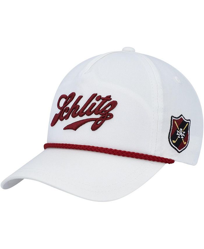 American Needle Men's White Schlitz Rope Snapback Hat - Macy's