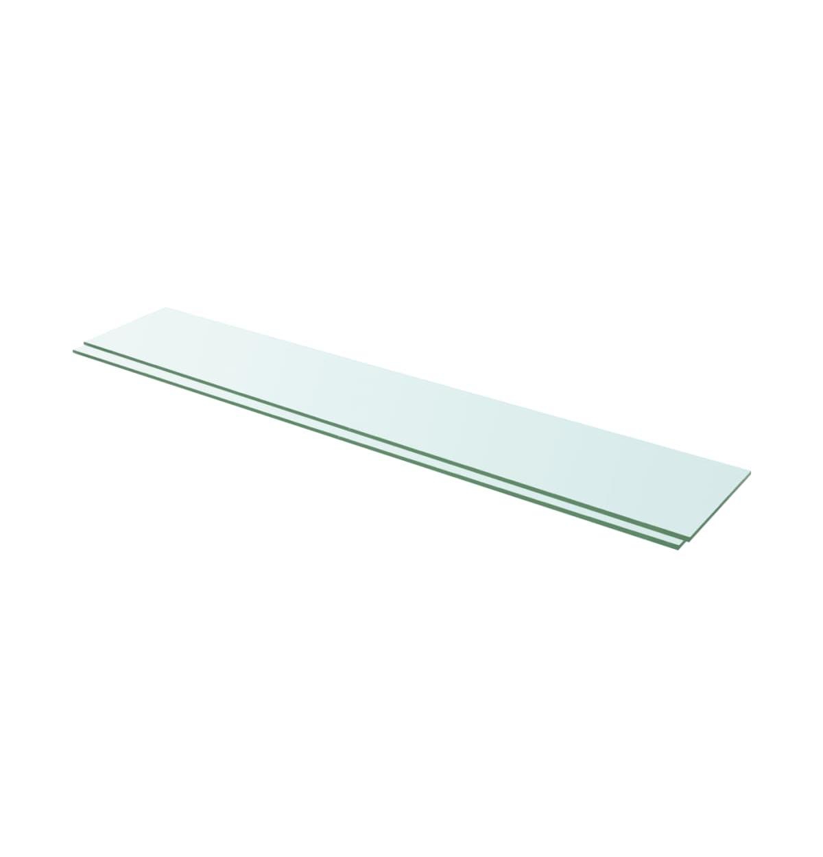 Click here for Shelves 2 pcs Panel Glass Clear 43.3x7.9 prices