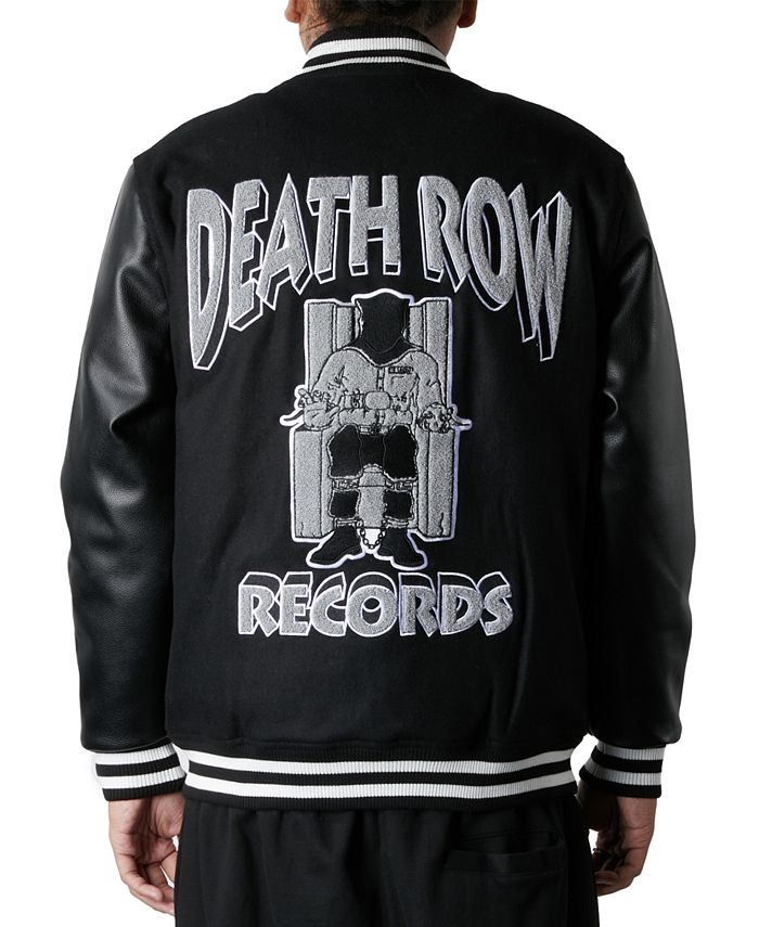 Death Row Records Men's Chair Logo Varsity Bomber Jacket - Macy's