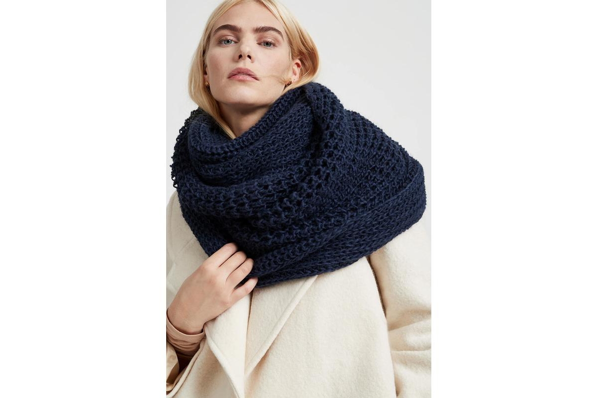 Click here for Womens London Infinity Scarf - Dark blue prices