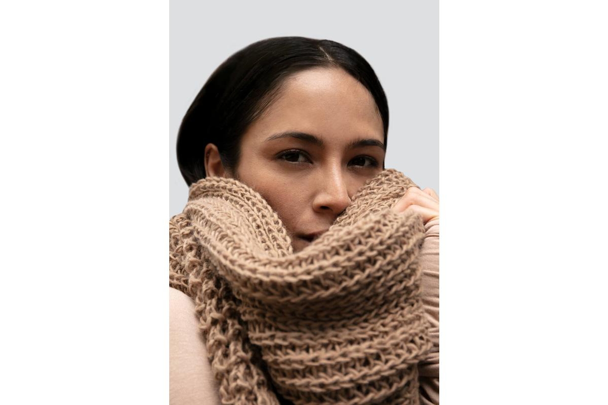 Click here for Womens London Infinity Scarf - Camel prices