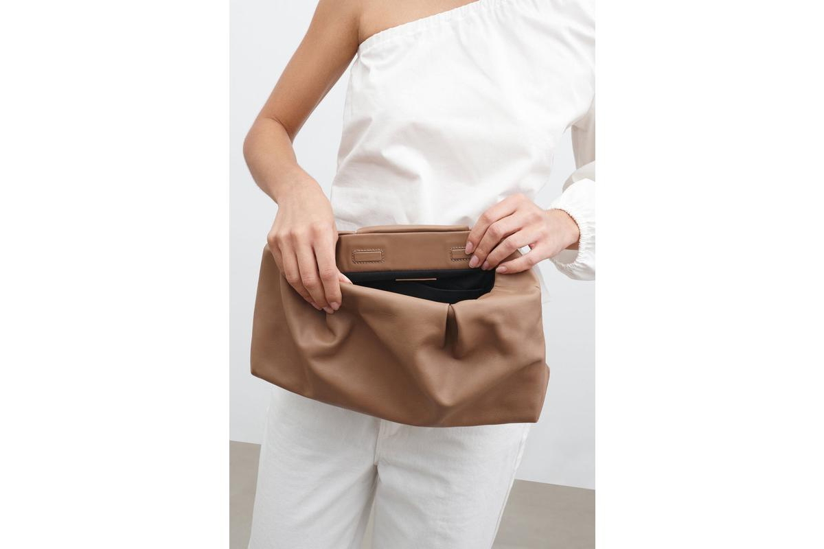 Click here for Womens Rory Clutch - Taupe prices