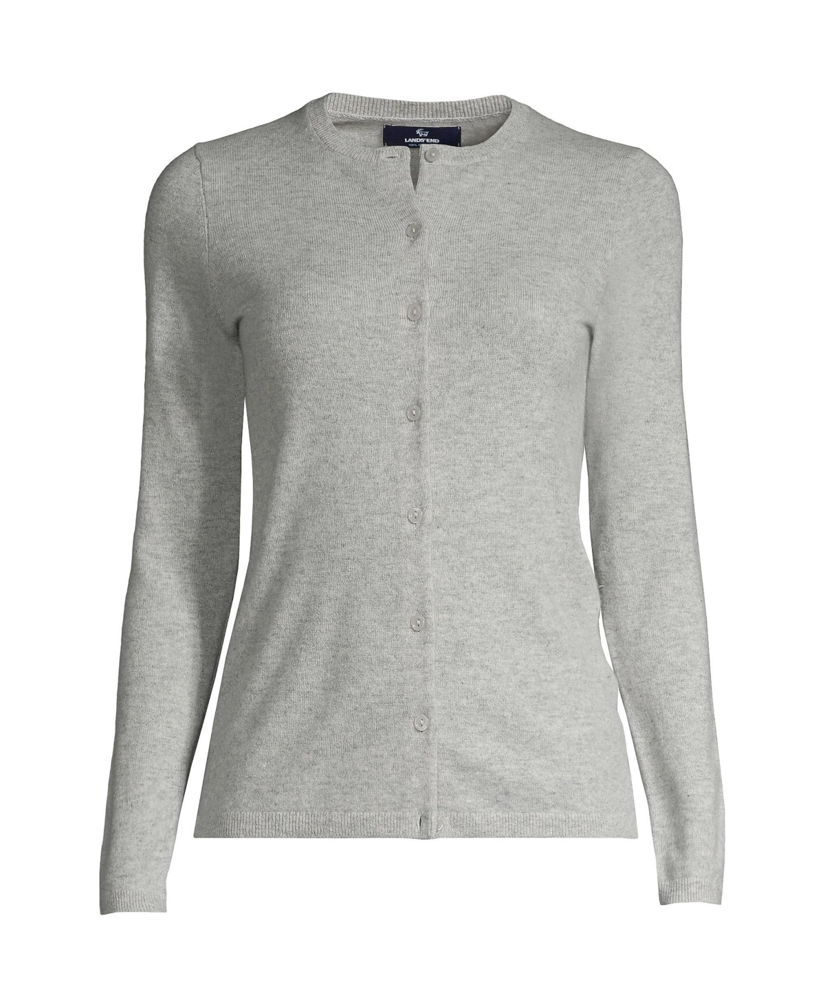 Click here for Lands End Womens Cashmere Cardigan Sweater - Gray... prices