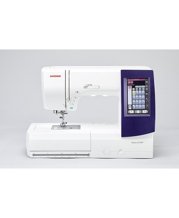Janome Memory Craft 9850 Computerized Sewing and Embroidery Machine ...