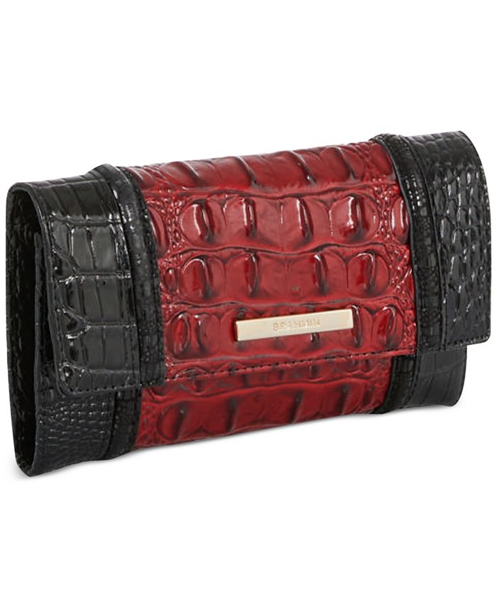 Brahmin Cordelia Vintage Red Stanza Signature Leather Wallet - Macy's