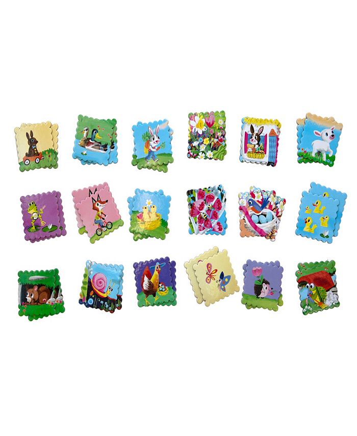 Eeboo Spring Little Square Memory Game - Macy's