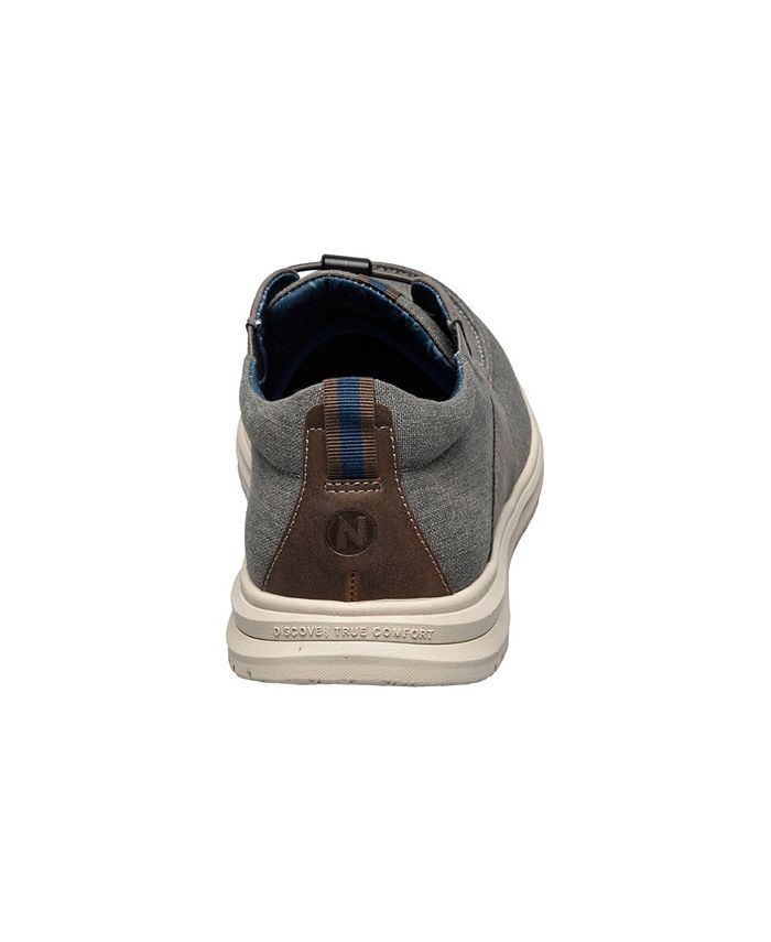Nunn Bush Men's Brew City Canvas Moc Toe Elastic Lace Sneakers - Macy's