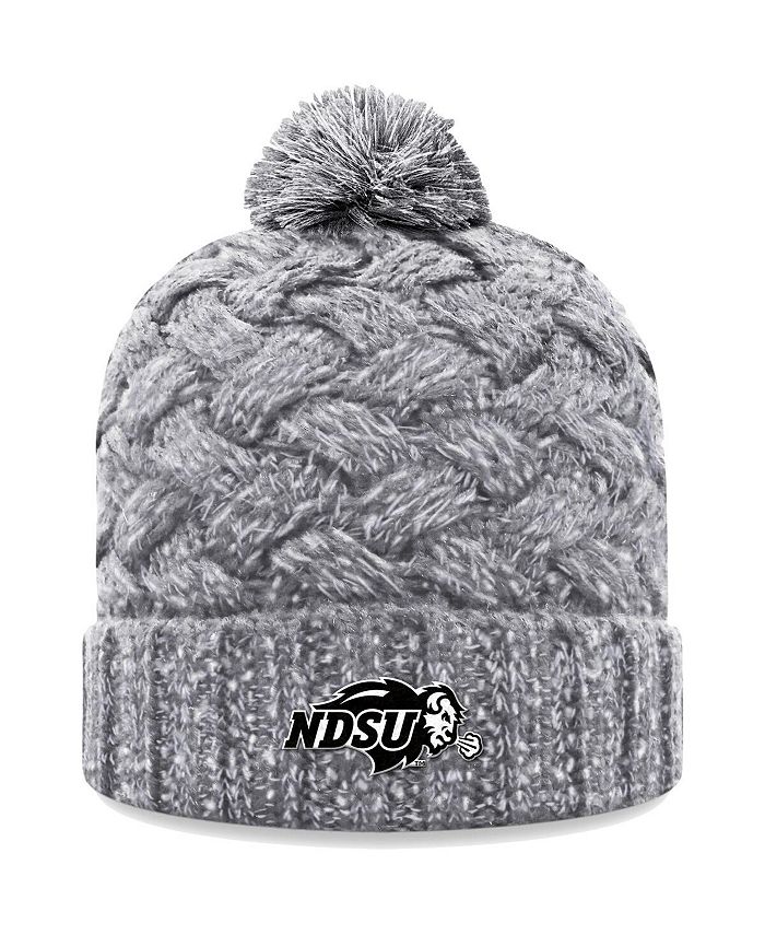 Top of the World Women's Heather Gray NDSU Bison Arctic Cuffed Knit Hat ...