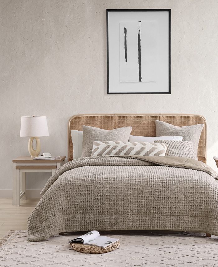 SUNDAY CITIZEN Snug Waffle Comforter, California King - Macy's