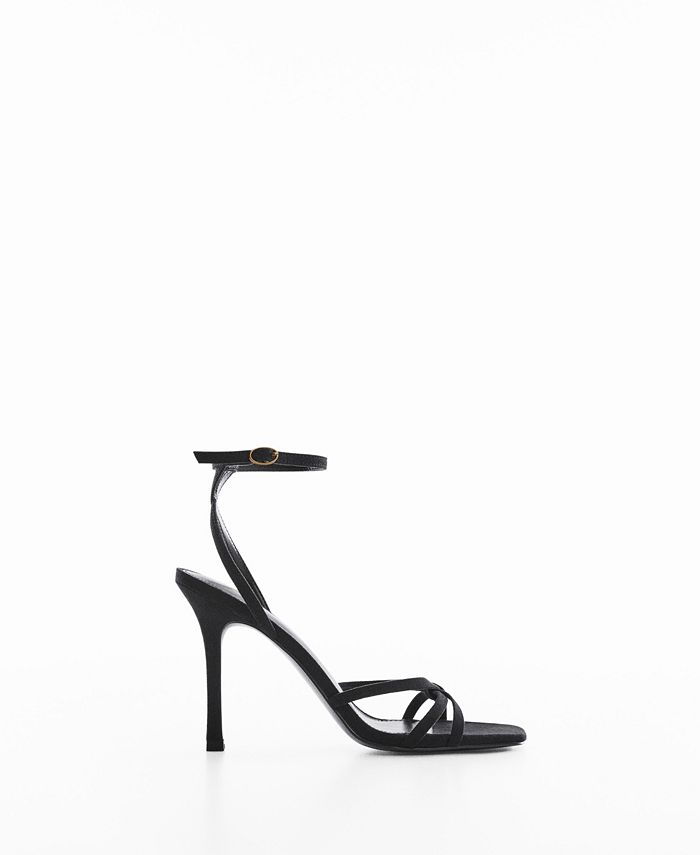 MANGO Women's Strappy Heeled Sandals - Macy's
