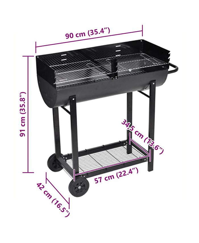 vidaXL Charcoal BBQ Bare Grill - Macy's