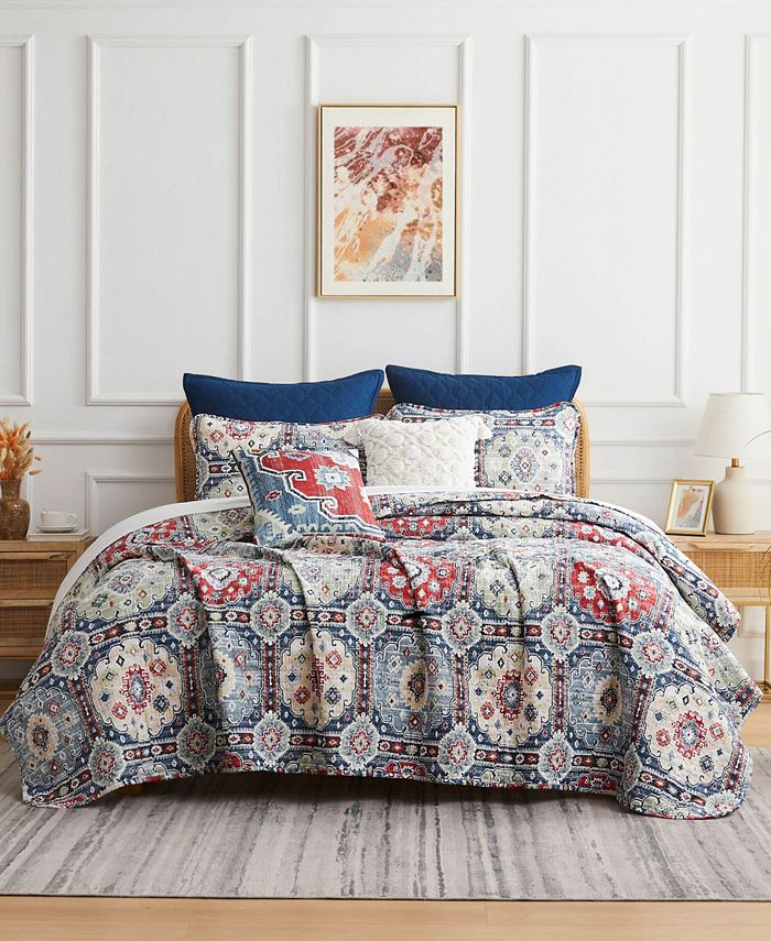 Southshore Fine Linens Kilim 7 Piece Quilt Set, King/California King ...