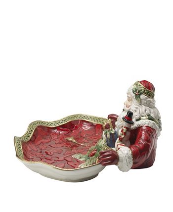 Fitz and Floyd Holiday Home Santa Server, 13.5-in - Macy's